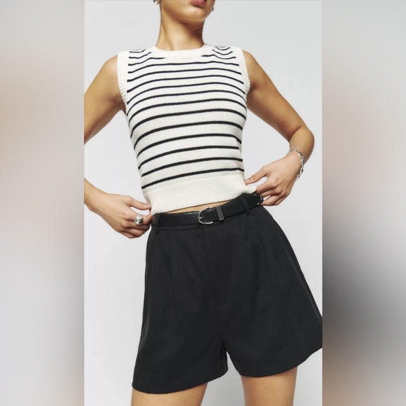 Reformation | Shorts | Reformation Mason Short In Black | Poshmark